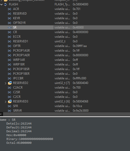 Solved: Hardfault (FORCED, IMPRECISERR) when erasing flash... - STMicroelectronics Community