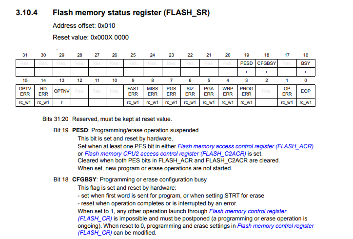 Solved Hardfault Forced Impreciserr When Erasing Flash Stmicroelectronics Community