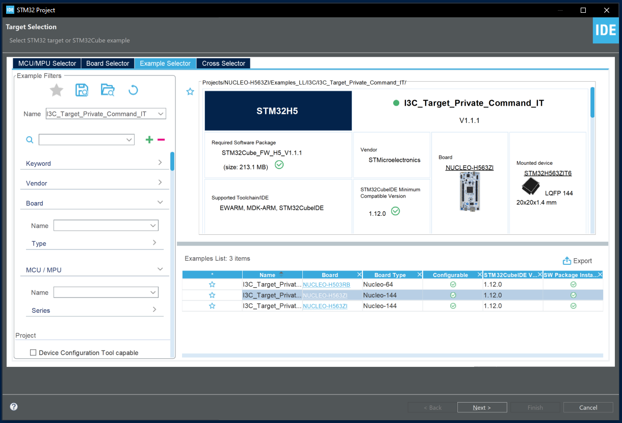 How to set up and run the I3C_Private_Command_IT c... - STMicroelectronics Community