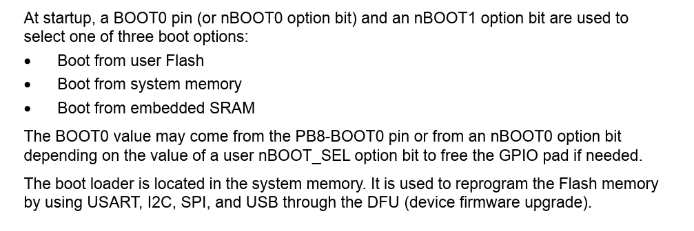 Solved: USB DFU STM32G474 - STMicroelectronics Community