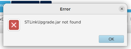 ST-LINK V2 Update error Unexpected flash size - STMicroelectronics Community