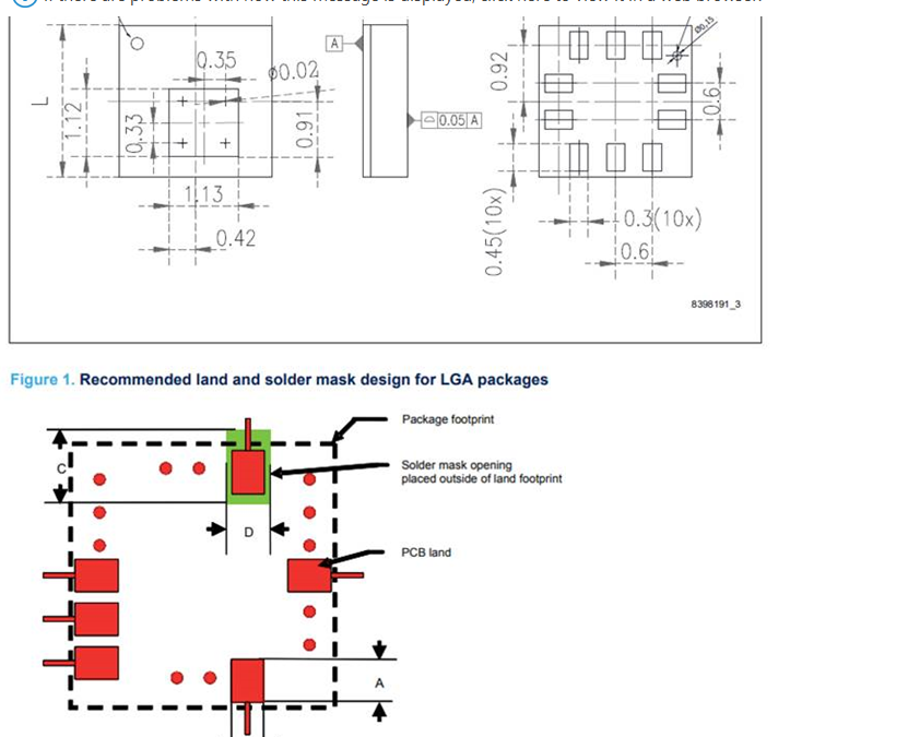 LPS25HBTR_Recommended Land pattern - STMicroelectronics Community