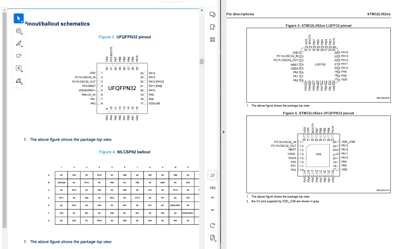 Solved: STM32U0 UFQFPN32 not compatible to L0 variants?! - STMicroelectronics Community