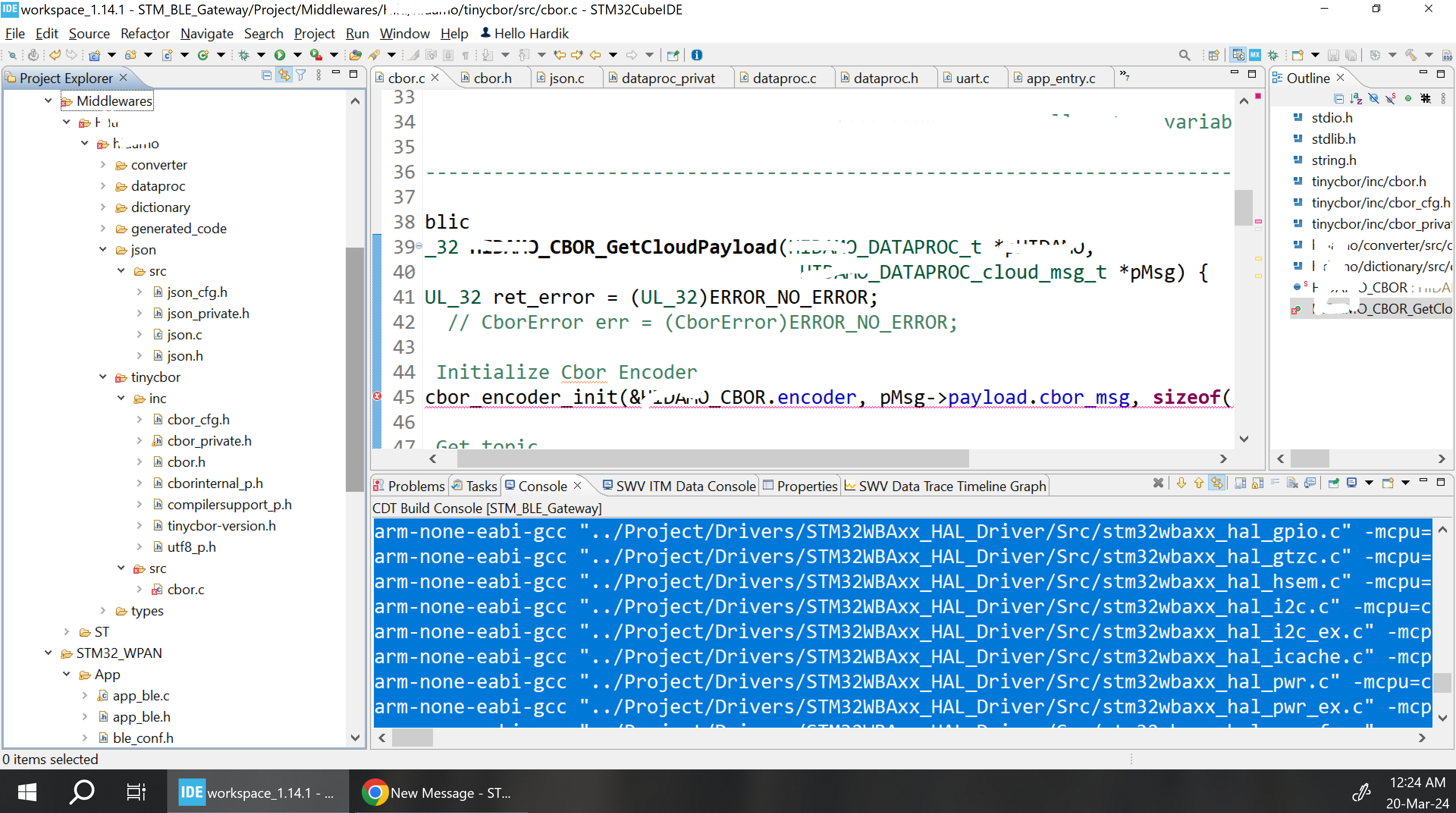 Problem With Third Party Library Integration Stmicroelectronics Community 
