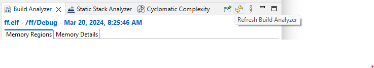 Solved: Build Analyzer does not work after STM32CubeIDE up... - STMicroelectronics Community