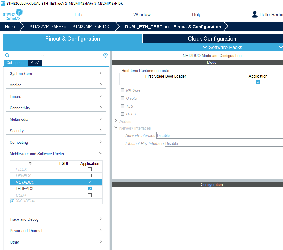 Create new project in MX with STM32MP13 - STMicroelectronics Community