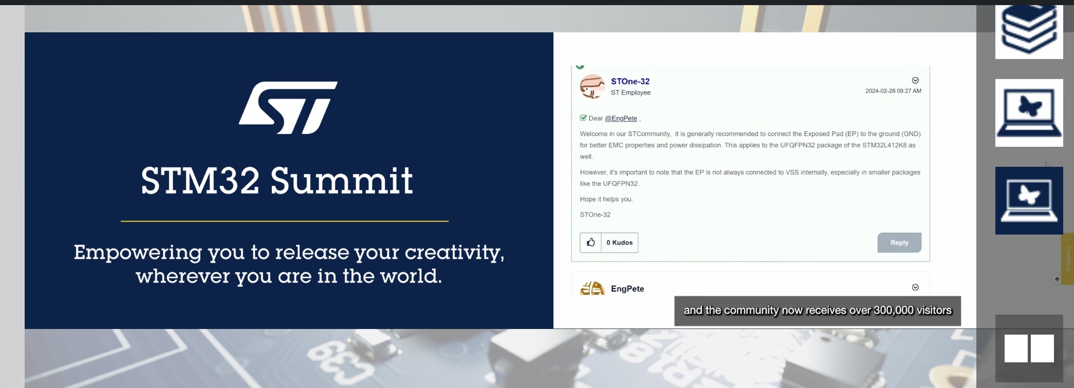 Join The Stm32 Summit Stmicroelectronics Community 
