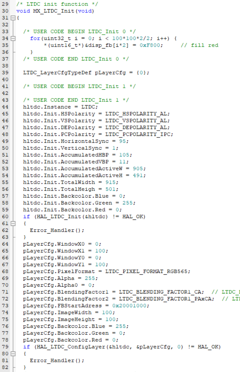 Solved: what's the meaning of the LTDC config item, like A... - STMicroelectronics Community