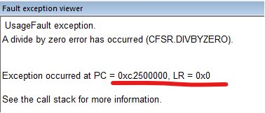 stack unwinding during exception - STMicroelectronics Community