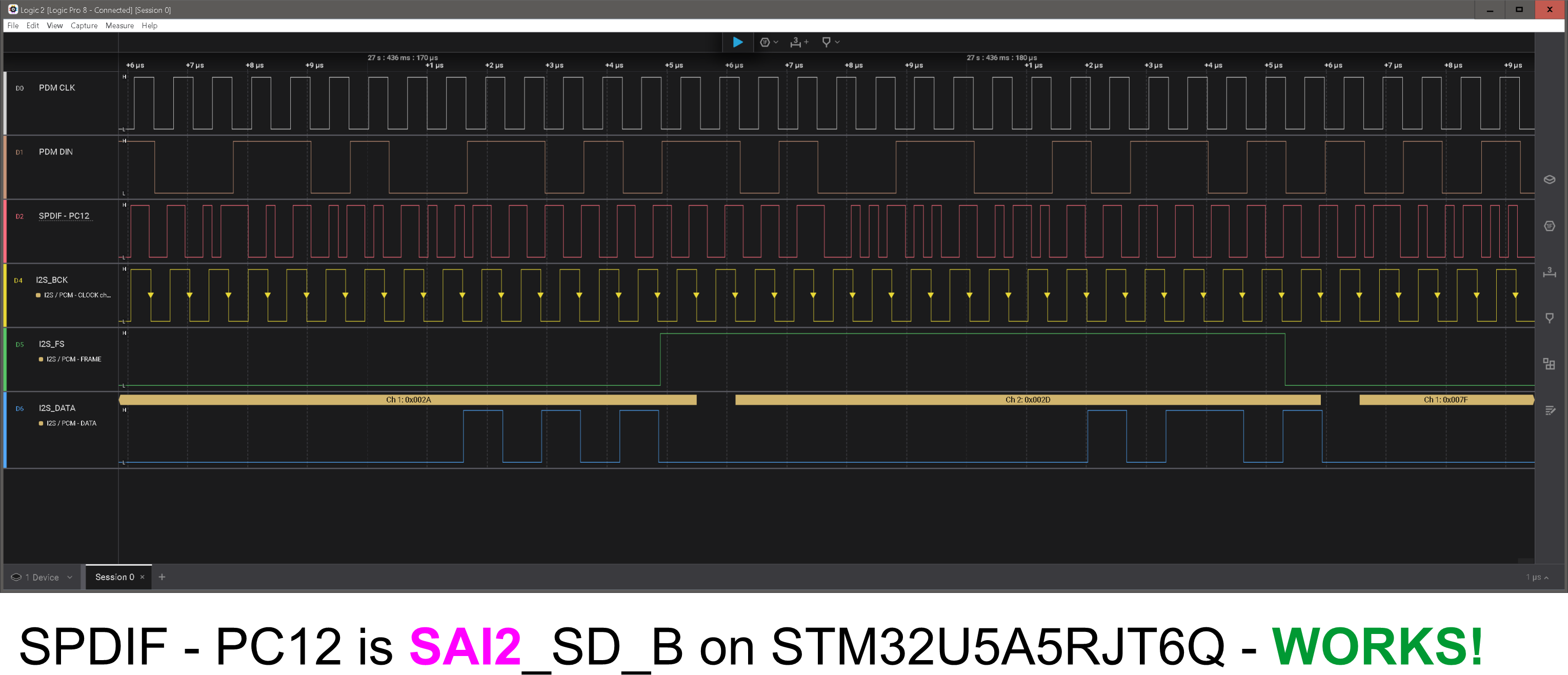 Solved: STM32U5A5: LQFP64 (STM32U5A5RJT6Q) - SAI2_SD_A, SA... - Page 2 - STMicroelectronics ...