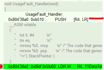 stack unwinding during exception - STMicroelectronics Community