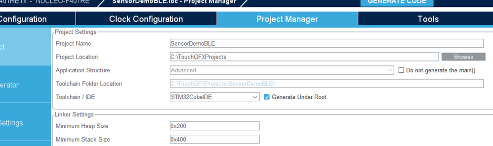 Solved: CubeMX Generated Code: Build Option Greyed Out ... Solved: CubeMX Generated Code: Build Option Greyed Out ...
