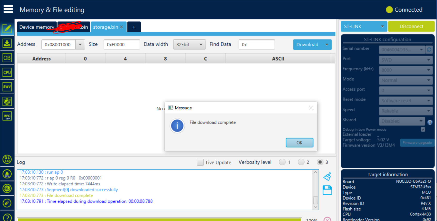 How To Inject Configuration Files Into Stm32 Targe Stmicroelectronics Community