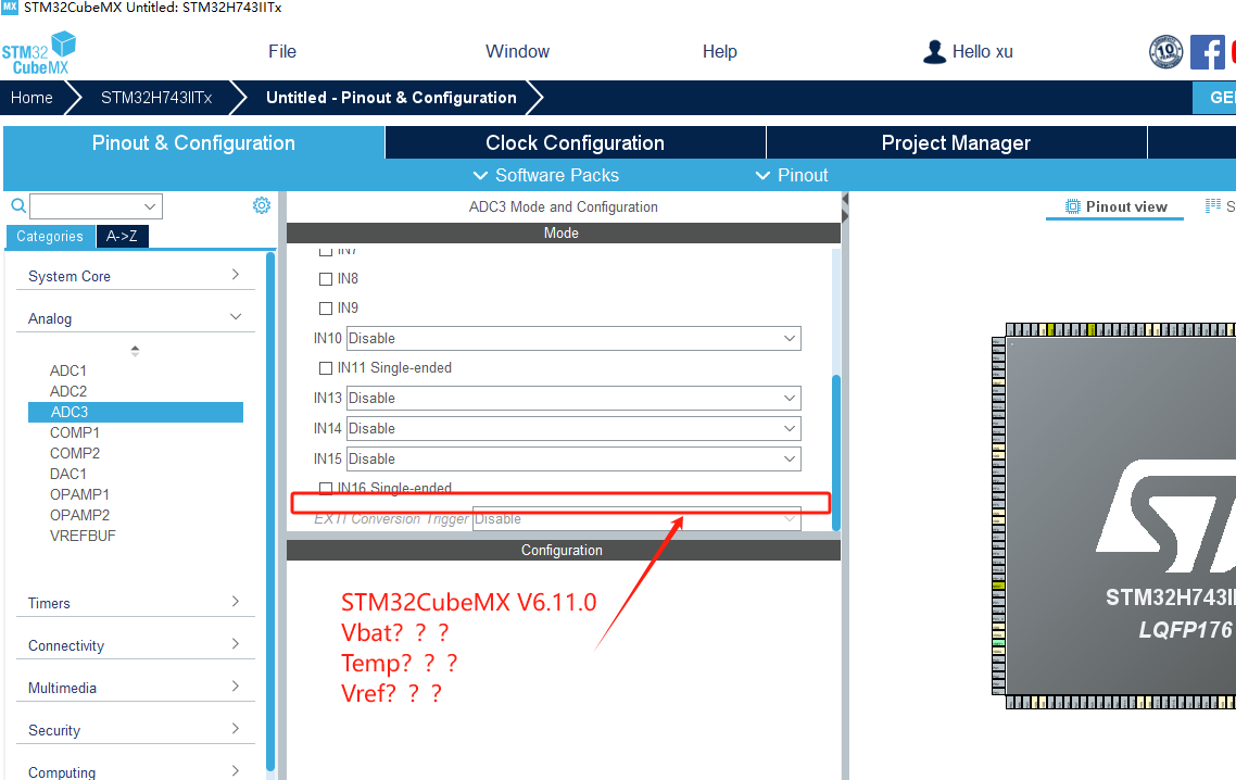 Solved: STM32CubeMX6.11.0 (STM32H743IITx) ADC3 Page have n... - STMicroelectronics Community