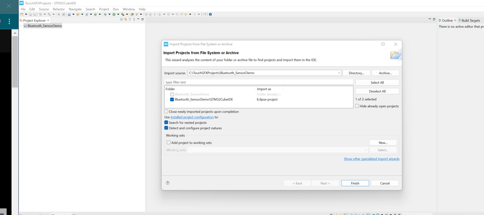 Solved: CubeMX Generated Code: Build Option Greyed Out ... Solved: CubeMX Generated Code: Build Option Greyed Out ...