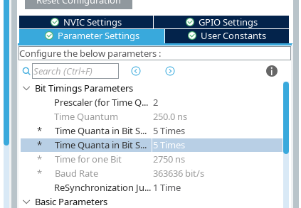 Solved: STM32F303 and L9616 CAN transceiver - STMicroelectronics Community