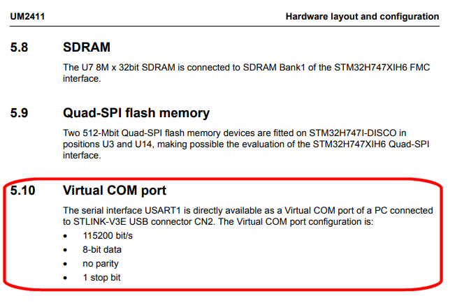 Stm32h747 Disco Development Board Communication Be