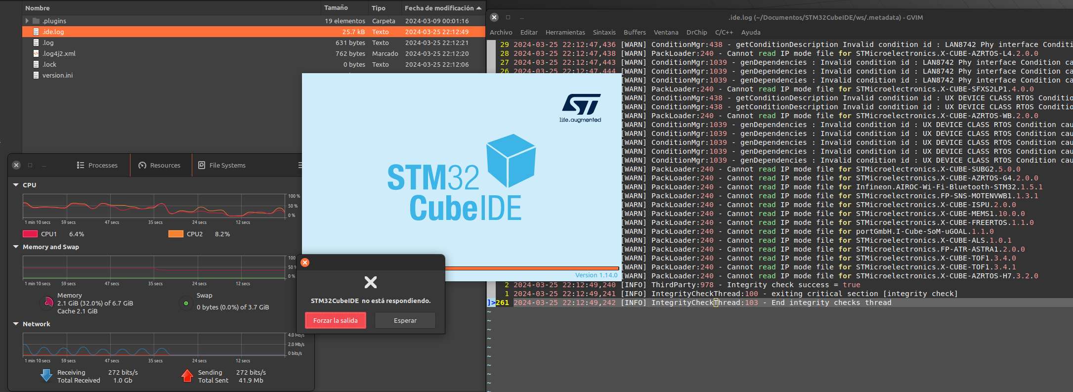 CubeIDE doesn't start a workspace on Linux Mint 20 ... CubeIDE doesn't start a workspace on Linux Mint 20 ...