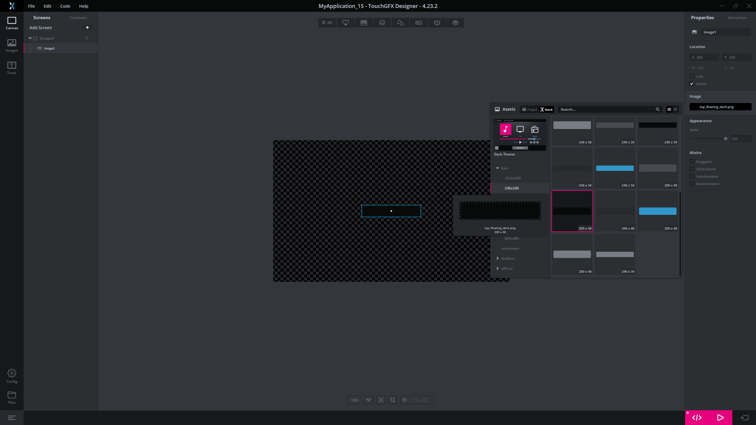 Solved: TouchGFX image background for text - STMicroelectronics Community
