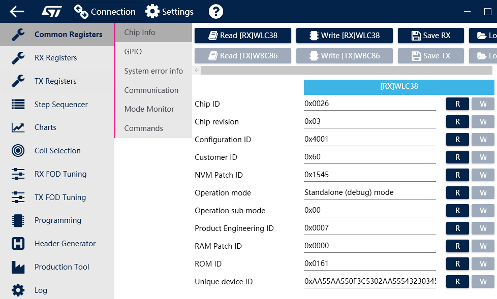 Problems setting up the STWLC38 - STMicroelectronics Community