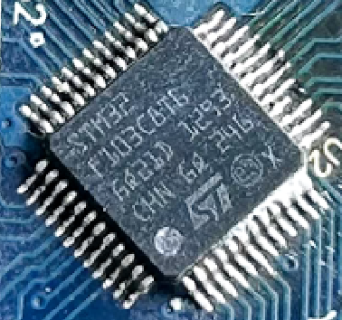 Solved: Different stm32F103 behaving differently - STMicroelectronics Community
