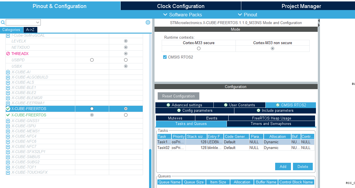 Not Able To Run Freertos Task With Trustzone Enabl Stmicroelectronics Community 