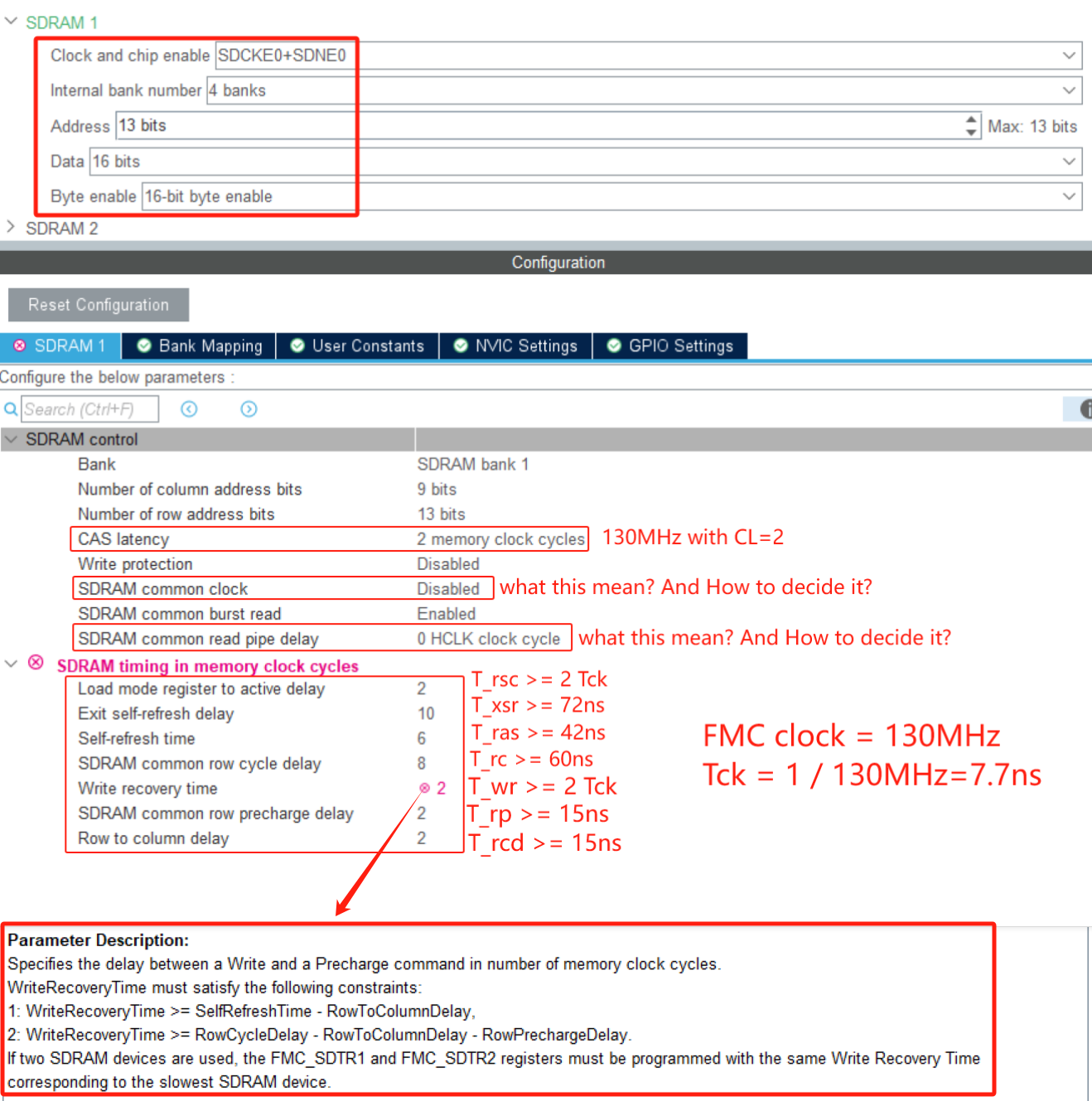 Solved: How to set the timing of the external SDRAM extend... - STMicroelectronics Community