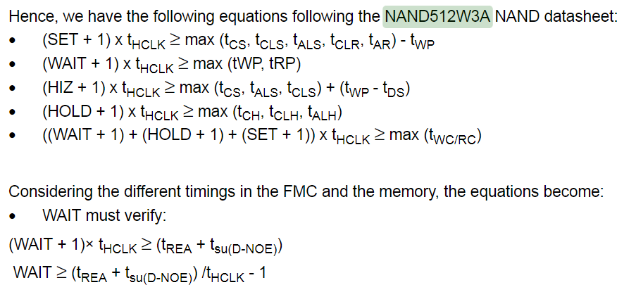 How To Calculate The Nand Flash Timing When I Conf Stmicroelectronics Community