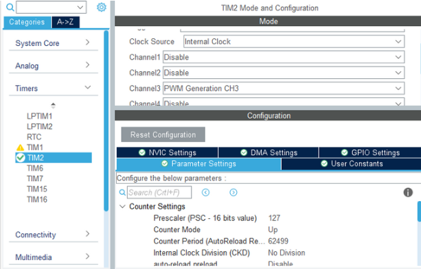Pwm In Interrupt Stmicroelectronics Community 