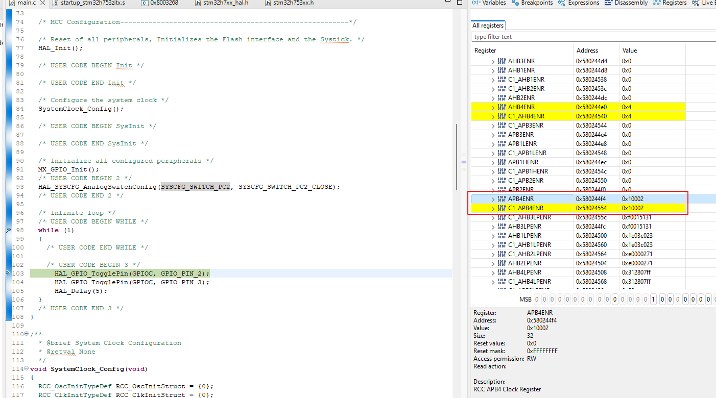 Solved Subject Stm32h753zi Cannot Control Pc02 As Gpio O Stmicroelectronics Community