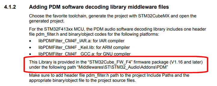 Mems microphone and stm32 f4 boards - STMicroelectronics Community