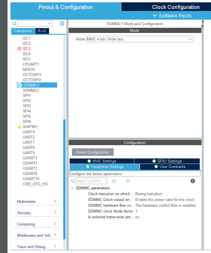 How To Make Sdmmc And Emmc Fatfs Work With Stm32h723 Stmicroelectronics Community