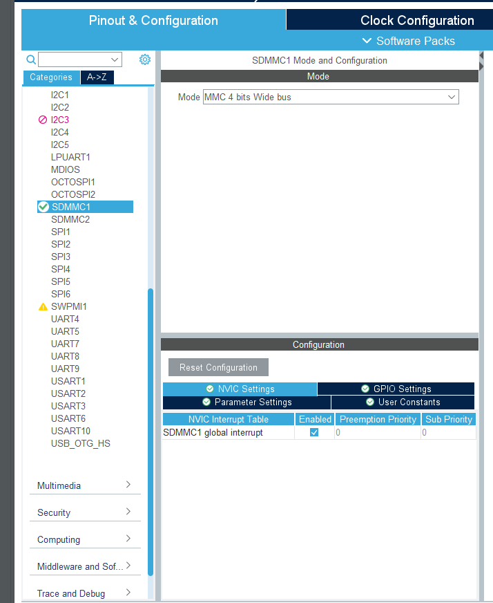 How To Make Sdmmc And Emmc Fatfs Work With Stm32h723 Stmicroelectronics Community