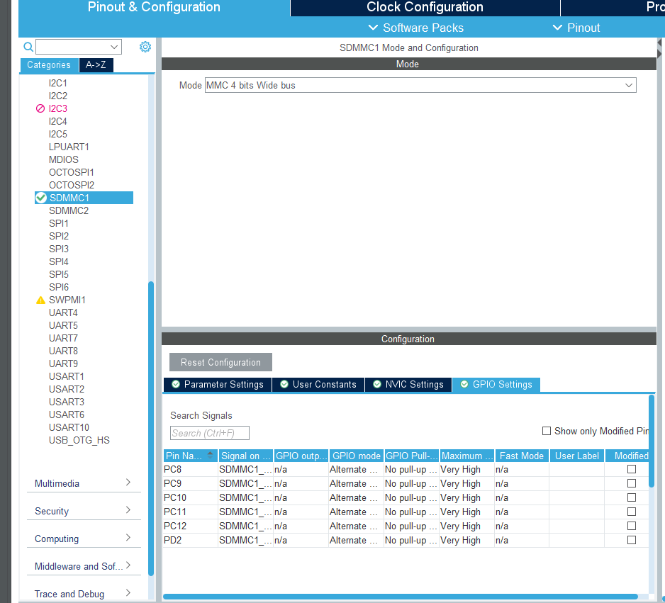 How To Make Sdmmc And Emmc Fatfs Work With Stm32h723 Stmicroelectronics Community