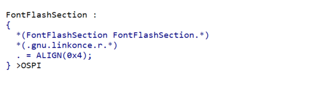 `FontFlashSection' will not fit in region `FLASH' - STMicroelectronics Community