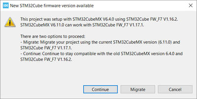 Solved: Clock configuration changed when upgraded (STM32F7... - STMicroelectronics Community