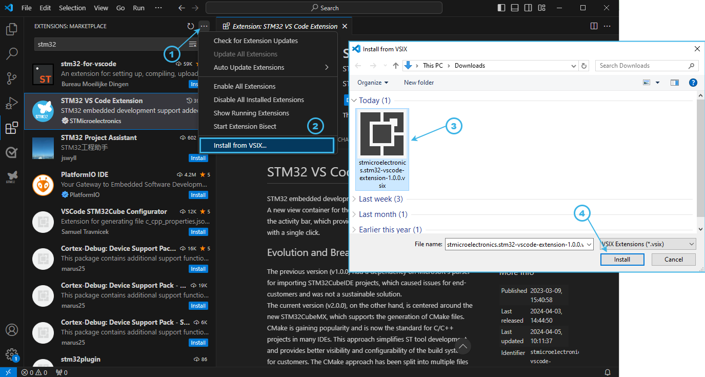 How To Disable Stm32 Vs Code Extension Auto Update Stmicroelectronics Community