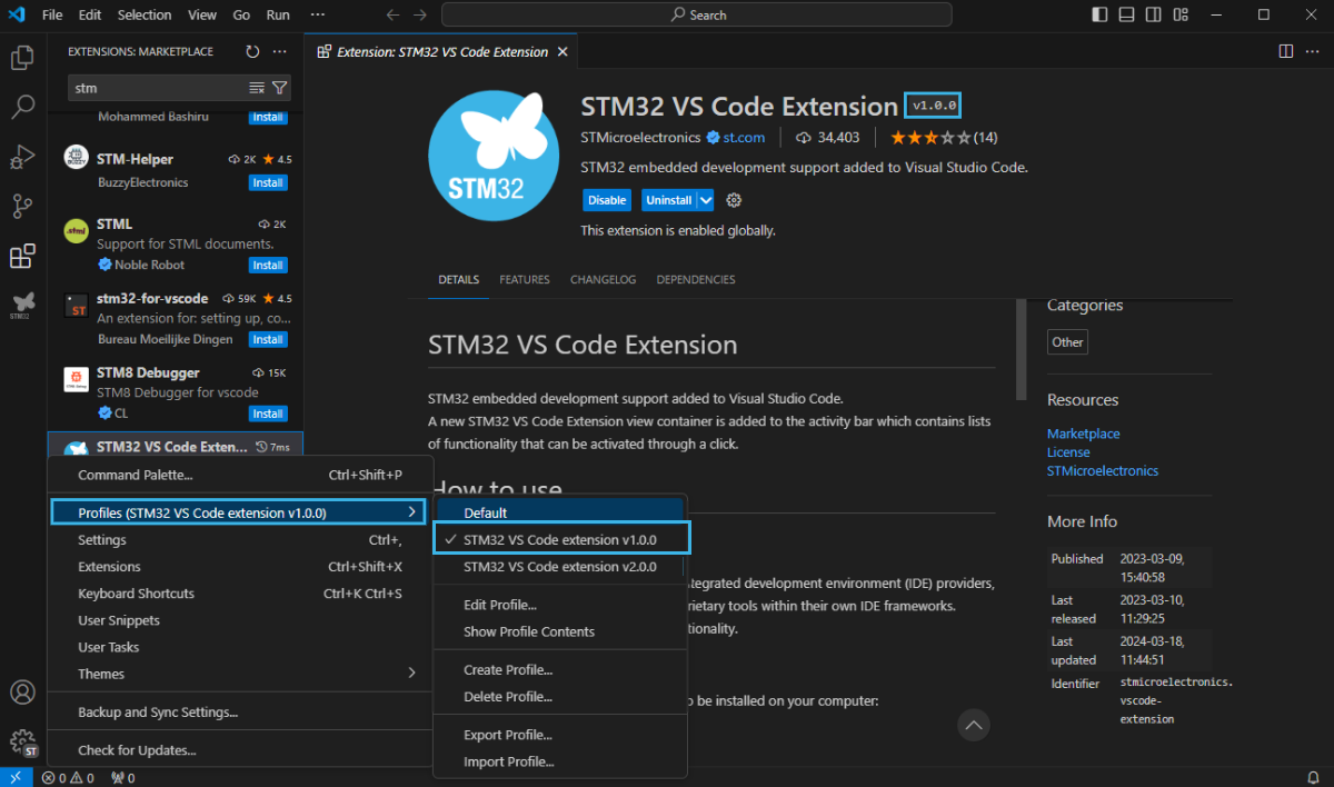 How To Disable Stm32 Vs Code Extension Auto Update
