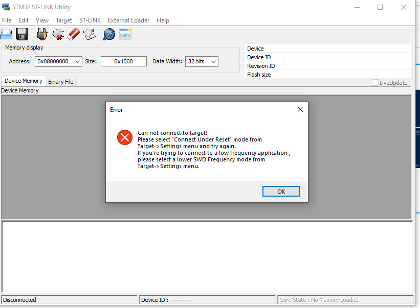 Solved Stm32h Nucleo H7a3zi Q Error In Initializing St Li