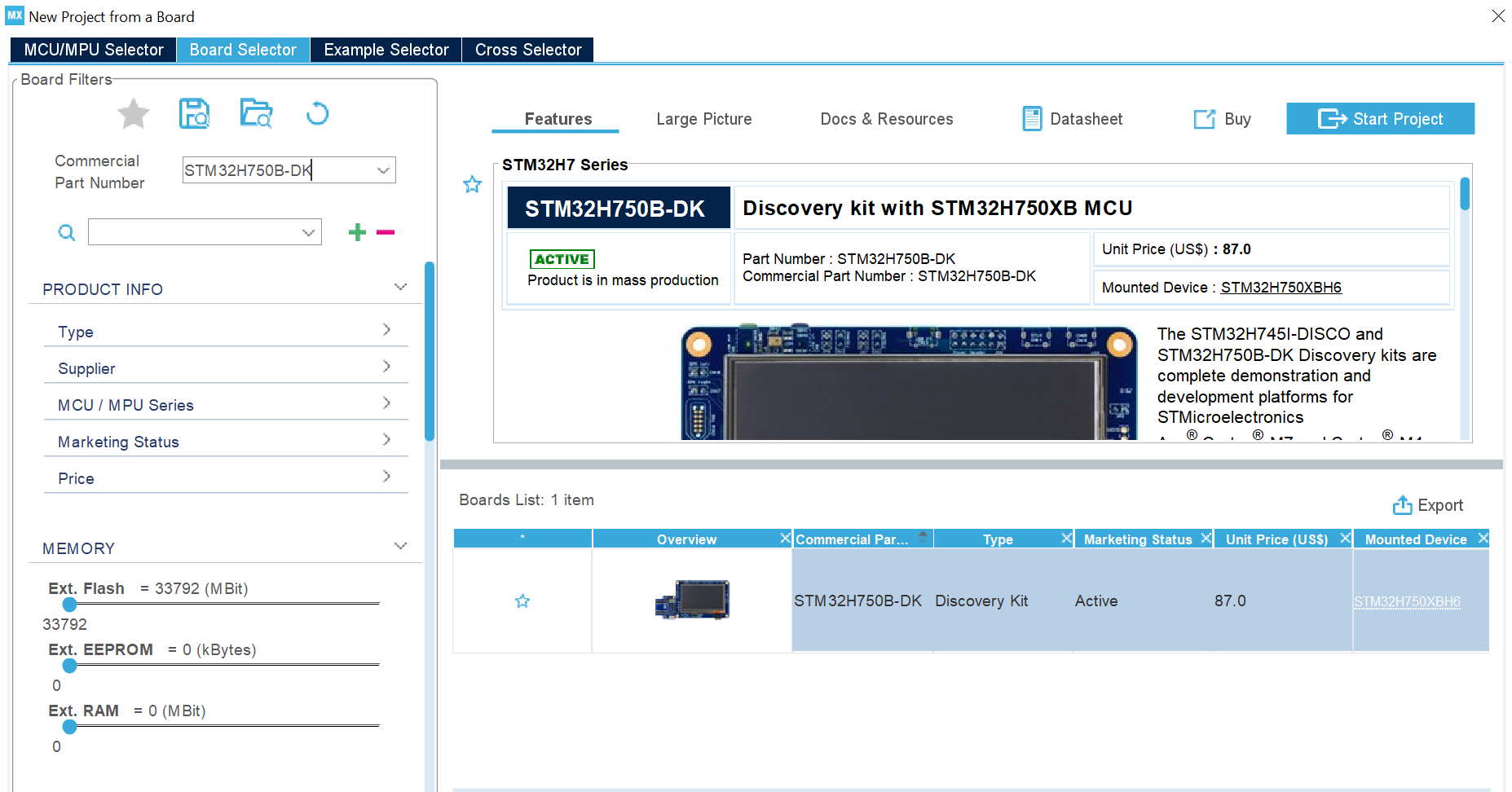 Solved I Am Not Getting Stm32h750 Board In Cube Ide Stmicroelectronics Community