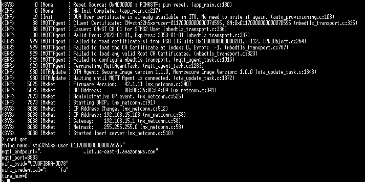 STM32H573I-DK_aws_ri_tz certificate - STMicroelectronics Community