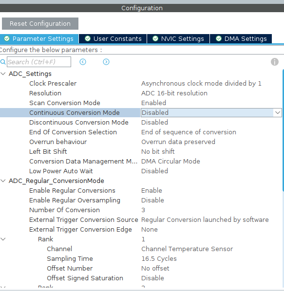 Solved: ADC with DMA in scan mode is not resulting in call... - STMicroelectronics Community