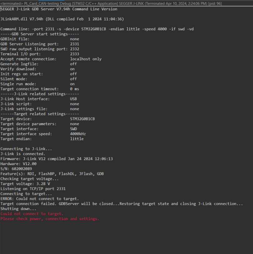 Unable To Program My Stm32g0b1 Stmicroelectronics Community 0852