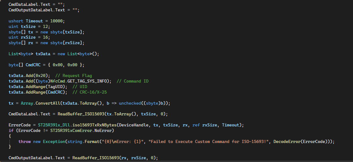 Solved: C# Application for STEVAL-25R3916BA using ST25R391 ...