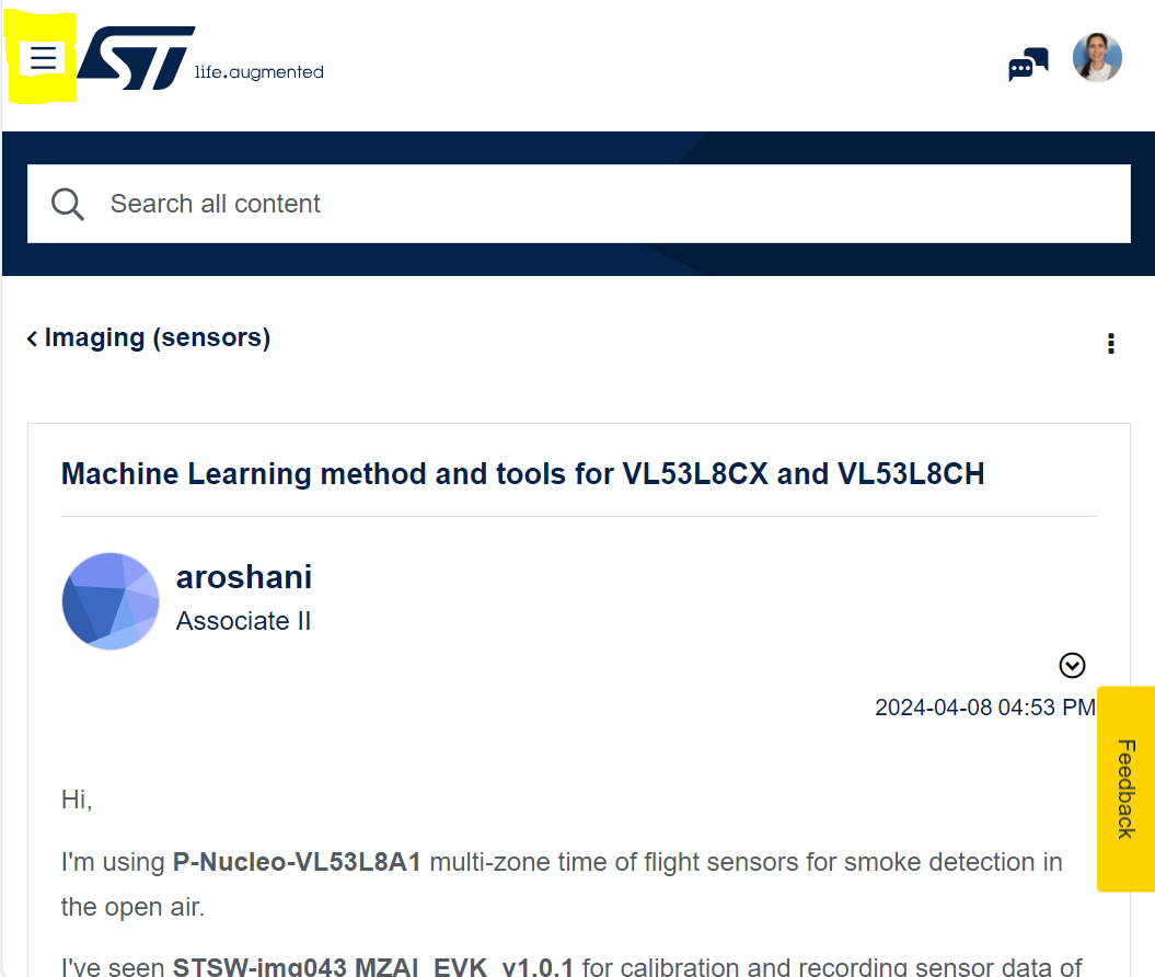 Solved: Bad forum page layout in small windows - STMicroelectronics Community