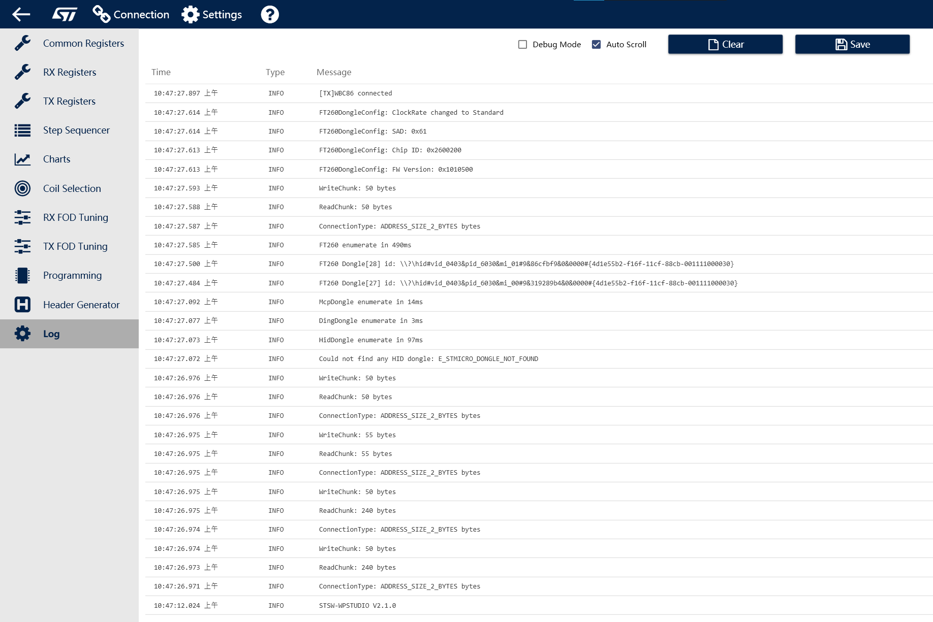 Solved: STSW-WPSTUDIO GUI cannot connect to ST Wireless Ch... - STMicroelectronics Community