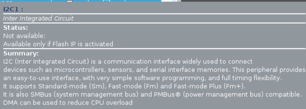 Solved: STM32H7S7L8HX I2C cannot be enabled in CubeMX 6.11... - STMicroelectronics Community