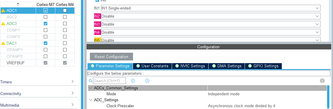 Solved: Code generation - ADC3 prescaler - STMicroelectronics Community