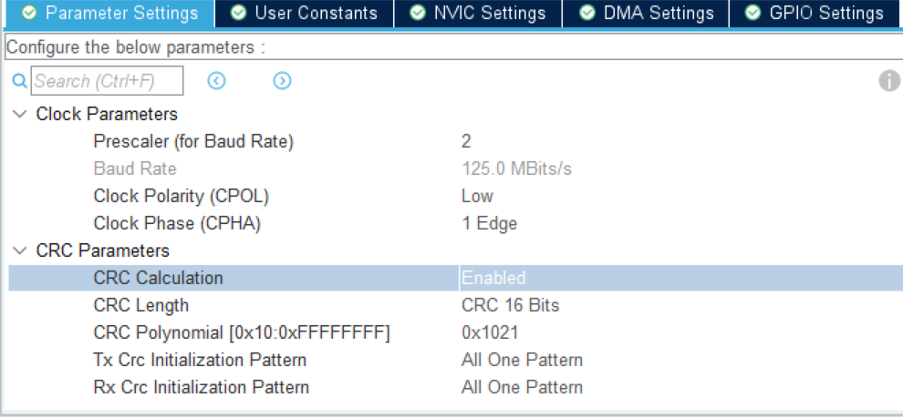 Solved Incorrect Crc Value From Software And Harware Spi Stmicroelectronics Community