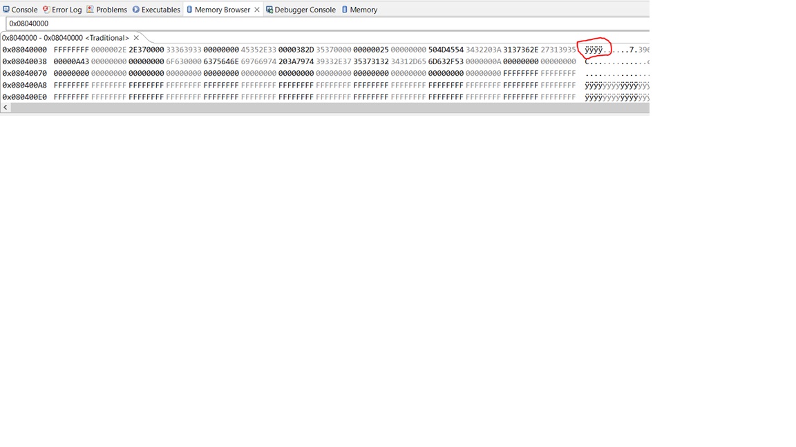 Storing String S On Flash Stmicroelectronics Community